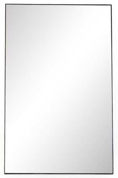 Four Hands Georgina Matte Black Rectangle Floor Mirror | Marshall's ...
