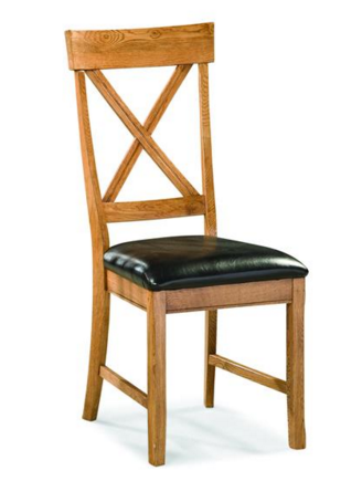 Intercon Family Dining Chestnut X-Back Side Chair | Fischer Furniture ...
