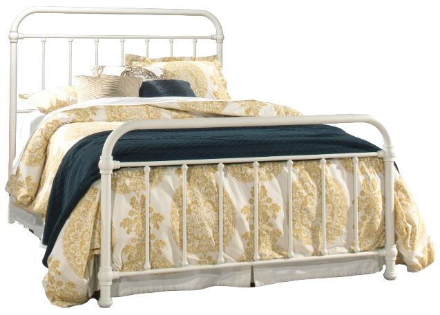 Hillsdale Furniture Kirkland White Full Metal Bed without Frame | Fleck ...