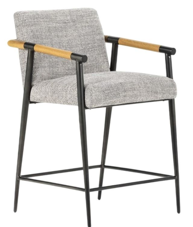 Four Hands Rowen Thames Raven Bar Counter Stool | Marshall's Home ...