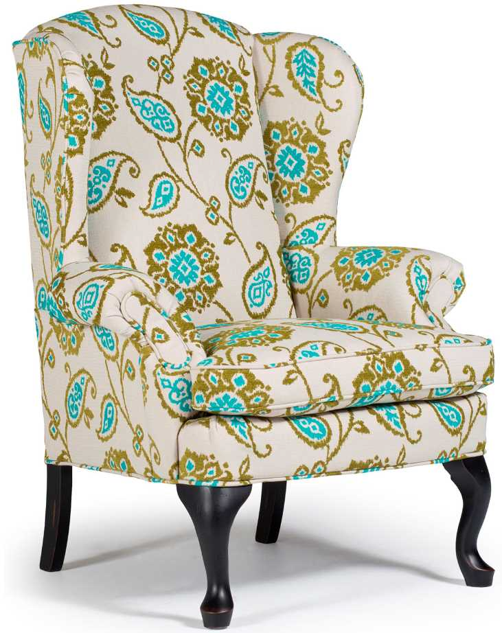 Best Home Furnishings Customizable Sylvia Wing Back Chair Johnson s Furniture Appliances