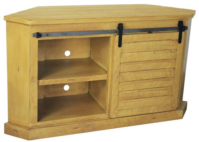 American Heartland Manufacturing Rustic Quaint Shutter Corner TV Stand ...