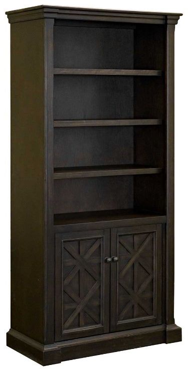 Martin Furniture Kingston Dark Chocolate Lower Door Bookcase | Fischer ...