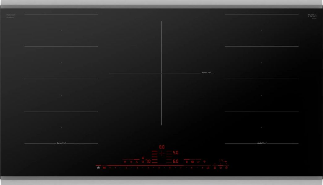 Bosch Benchmark® Series 36" Black/Stainless Steel Induction Cooktop ...