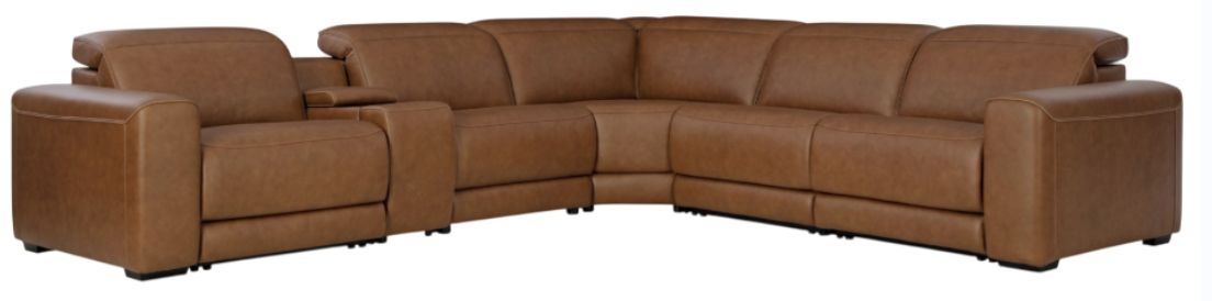 Signature Design by Ashley® Magic Man 6-Piece Caramel Power Reclining ...