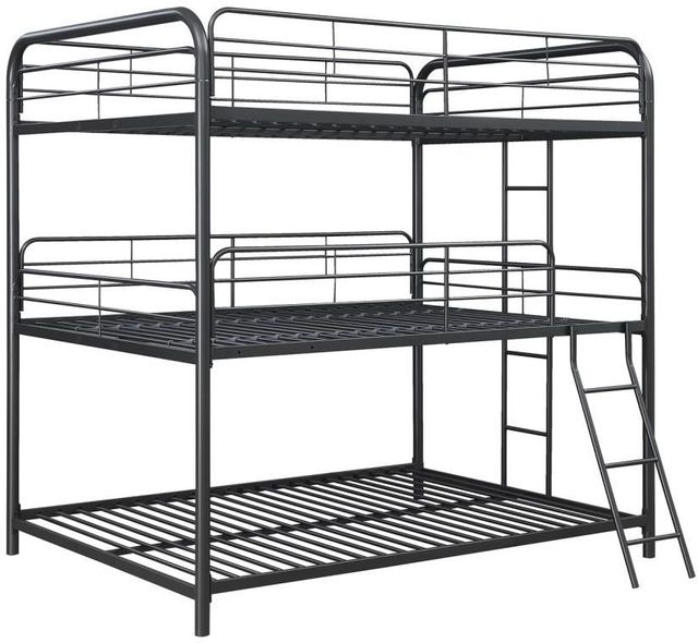 Coaster® Garner Gunmetal Full/Full Triple Bunk Bed | Jarons Furniture ...