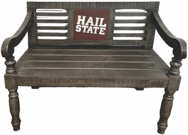Million Dollar Rustic Gray Bench | Davis Home Furniture | Asheville, NC