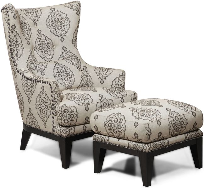 Simon Li™ Furniture Brewster Accent Chair and Ottoman | Fischer ...