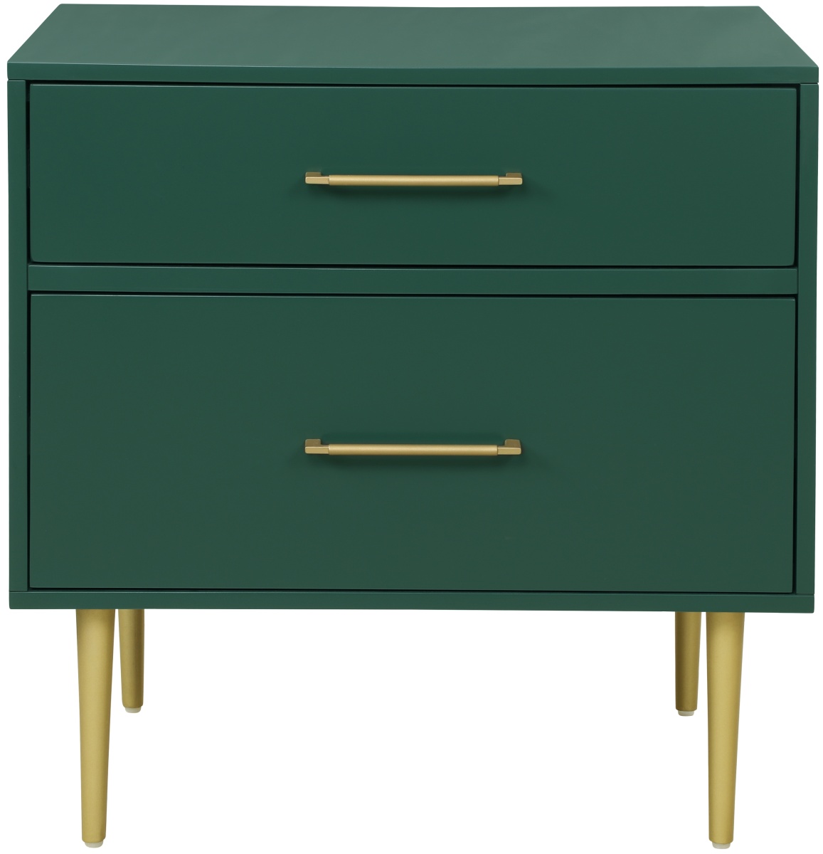 Linon Glam Dark Green Nightstand Hoelscher s Fine Furniture Appliances Electronics Floresville and Pleasanton TX
