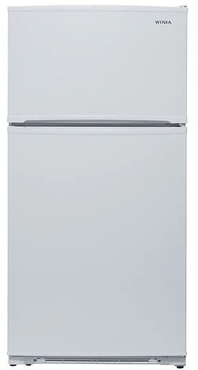 Winia 20.8 Cu. Ft. White Top Freezer Refrigerator | King's Furniture ...