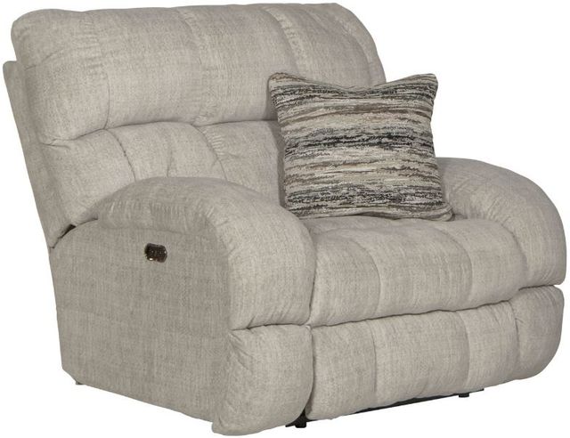Catnapper® Ashland Buff/Zebra Power Lay Flat Recliner | Fleck's ...