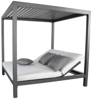 CabanaCoast® Customizable Muse Aluminum Outdoor Cabana Daybed ...