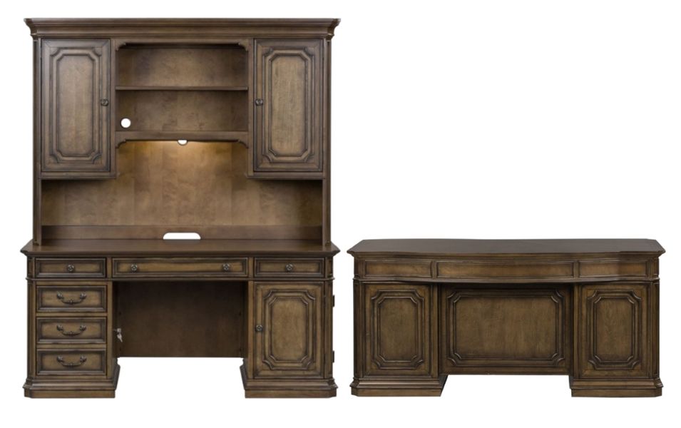 Liberty Furniture Amelia 5-Piece Antique Toffee Junior Executive Set ...