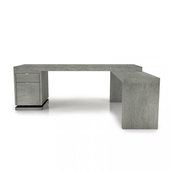 Huppe Corner Desk with File Cabinet, Tortora | Marshall's Home Living ...