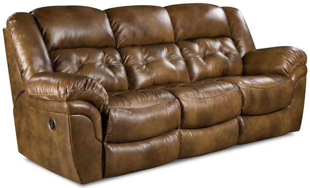 HomeStretch Cheyenne Beige Double Reclining Console Sofa | Price Point Furniture | Madison, TN ...