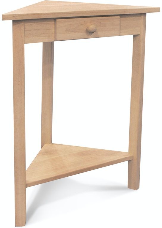 Unfinished corner table store