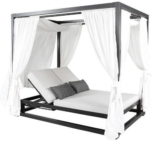 CabanaCoast® Customizable Apex Aluminum Outdoor Cabana Daybed ...