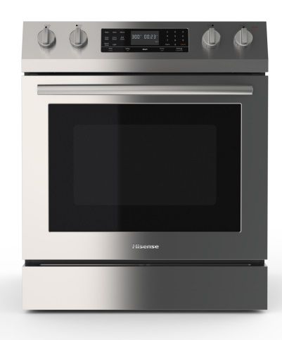 Hisense 30" Black/ Stainless Steel Slide In Electric Range | Maple ...