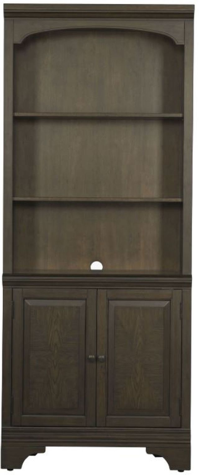 Coaster® Hartshill Burnished Oak Bookcase with Cabinet | Jarons ...