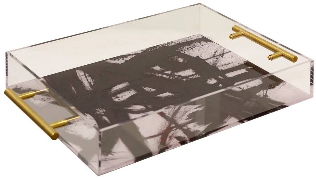 Harp & Finial® Barbarou Black/Gold Large Tray | Sleep Ezzz | Rolla, MO
