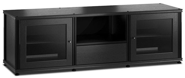 Salamander Designs® Synergy System Black Oak 1-Drawer AV Cabinet with ...