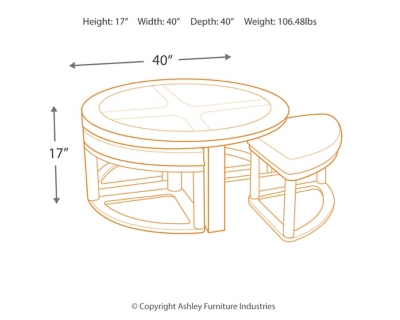 Marion cocktail table with 4 stools store