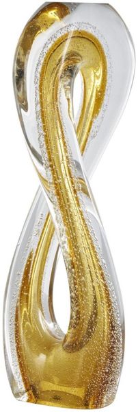 Deco Marche Orange Abstract Twisted Infinity Loop Sculpture with Bubble ...