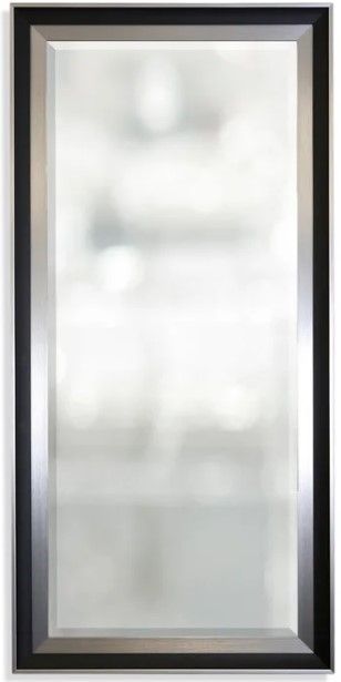 Stylecraft Black/Silver Beveled Framed Wall Mirror | Fischer Furniture ...