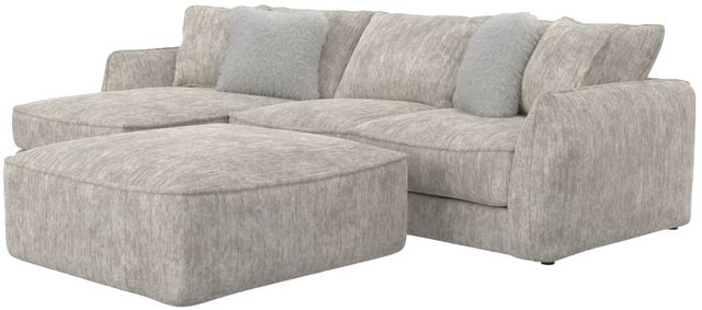 Jackson Furniture Bucktown 3-Piece Parchment Left Side Facing Chaise ...