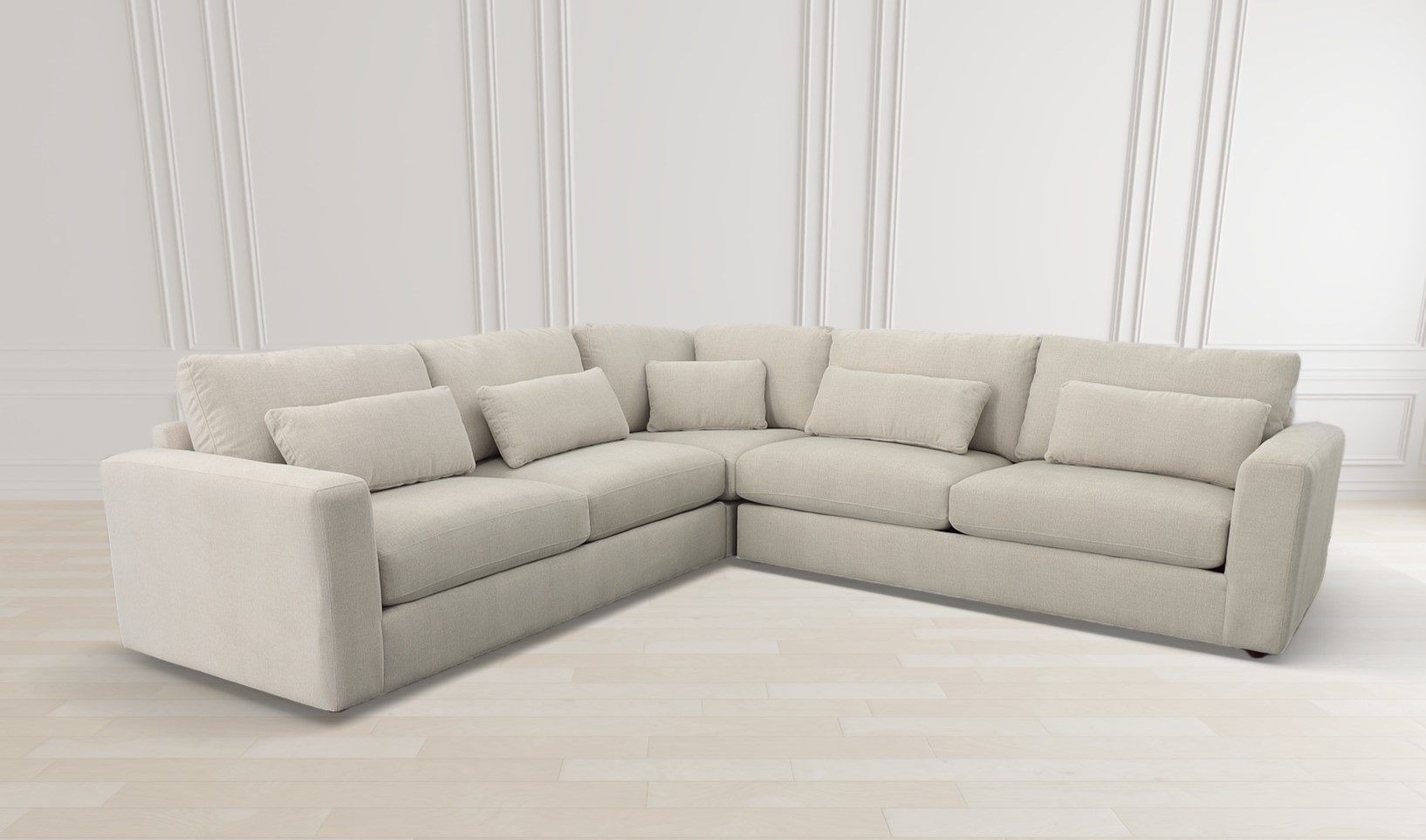 Bauhaus Furniture Kutcher Natural 3 Piece Sectional