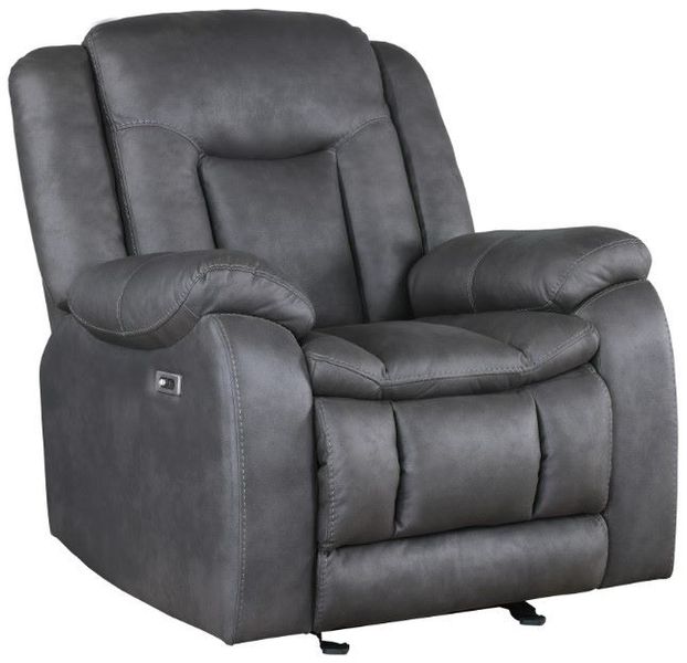 New Classic® Home Furnishings Morello Gray Manual Glider Recliner ...