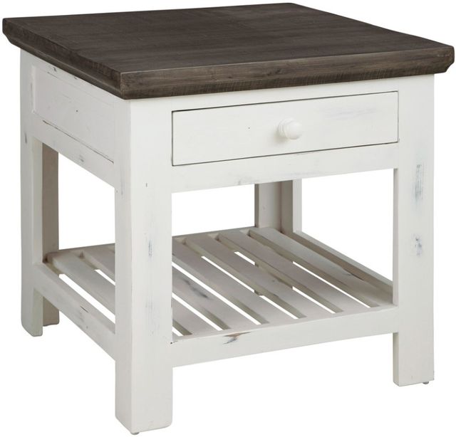 aspenhome® Mesa Antique White End Table | Jarons Furniture Outlet ...