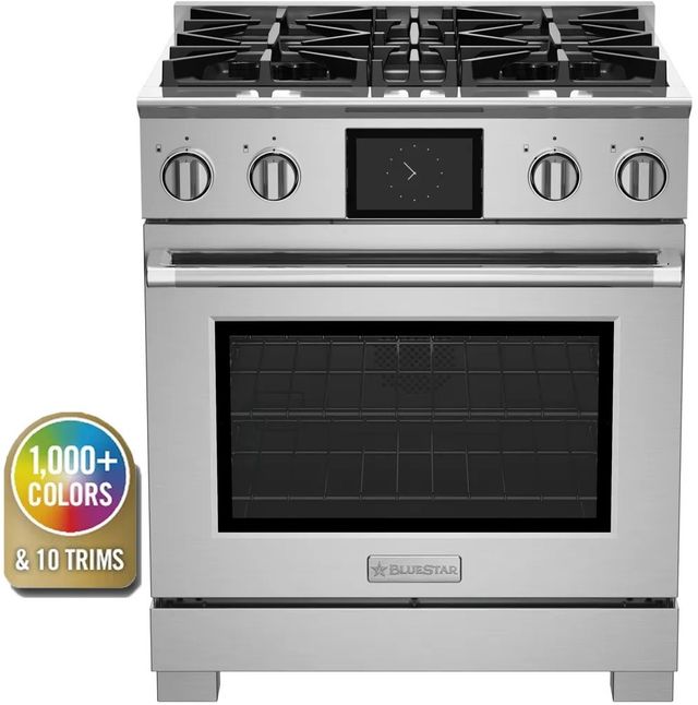 BlueStar® 30" Standard RAL Color Freestanding Liquid Propane Dual Fuel ...