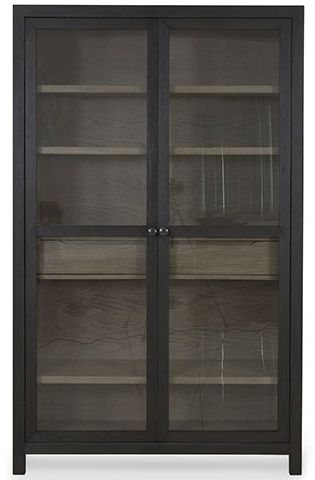 Signature Design by Ashley® Lenston Black/Gray 2 Doors Accent Cabinet ...