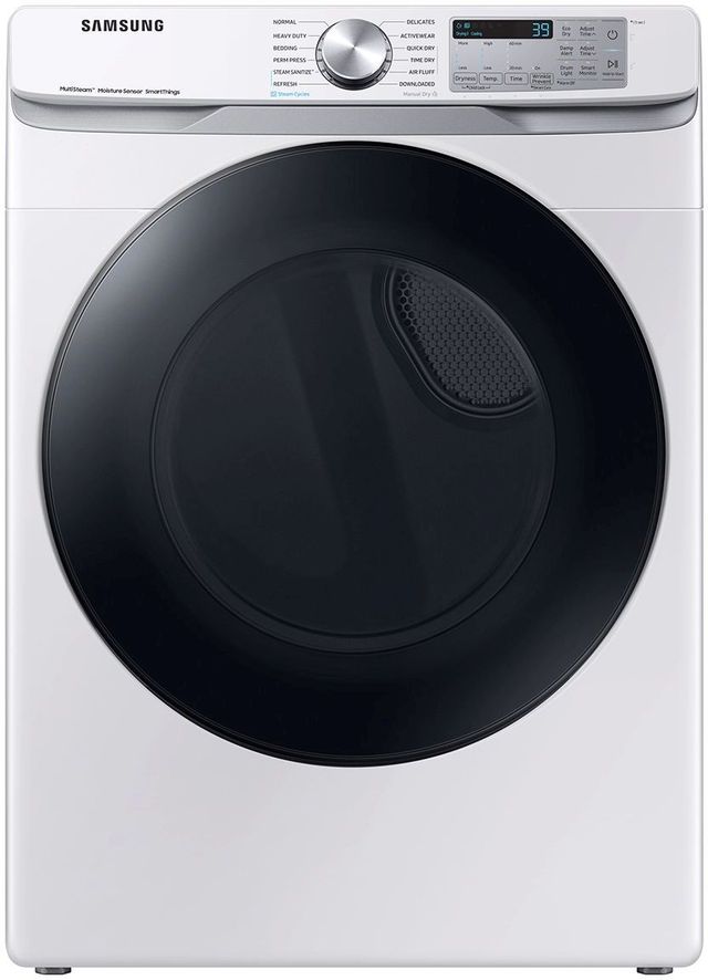 Samsung 7.5 Cu. Ft. White Front Load Gas Dryer | Idler's Home | Central ...