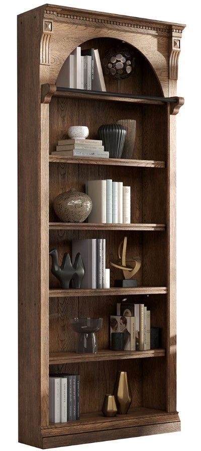 Martin Furniture Stratton Toffee 94" Tall Bookcase | Fischer Furniture ...