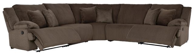 Signature Design by Ashley® Top Tier 5-Piece Chocolate Curved Manual ...