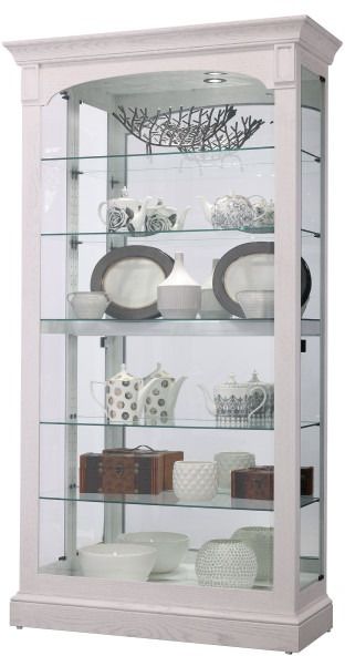 Ivory curio cabinet store