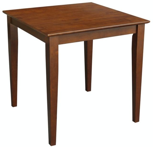 John Thomas Furniture® Dining Essentials Espresso 30" Square Dining Table with 30" Shaker Legs ...