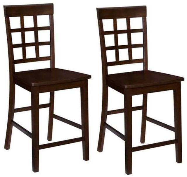 Progressive® Furniture Kinston 2-Piece Espresso Window Pane Counter ... Progressive® Furniture Kinston 2-Piece Espresso Window Pane Counter ...
