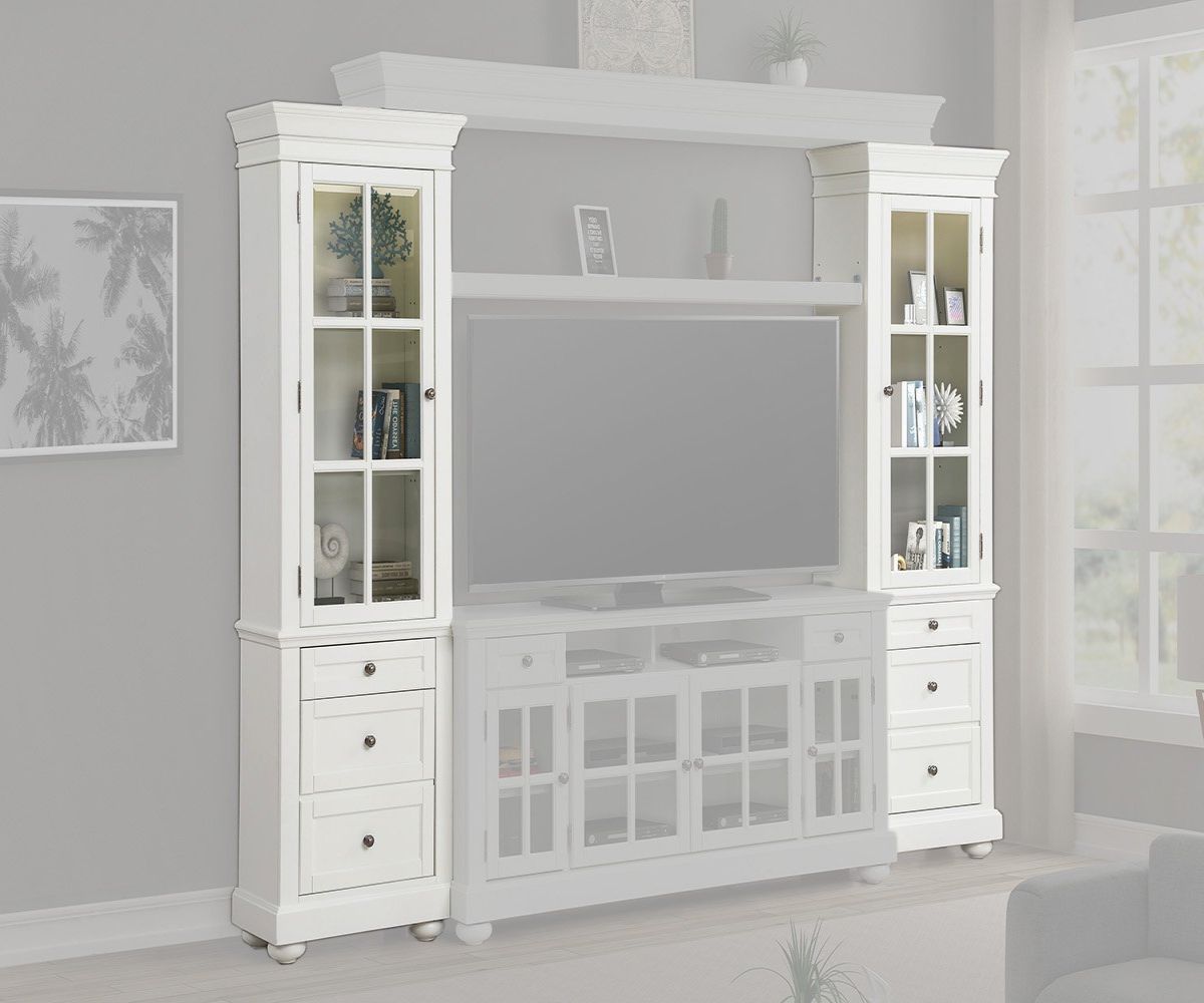 Parker house white entertainment center store