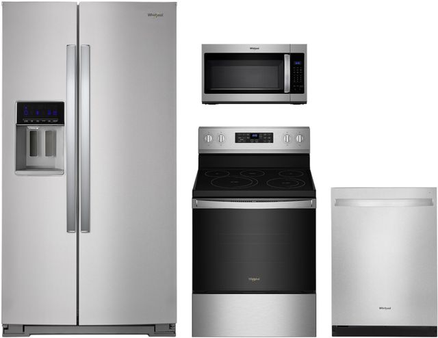 Whirlpool® 4 Piece Fingerprint Resistant Stainless Steel Kitchen ...