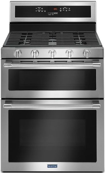 Maytag® 30" Fingerprint Resistant Stainless Steel Double Oven ...