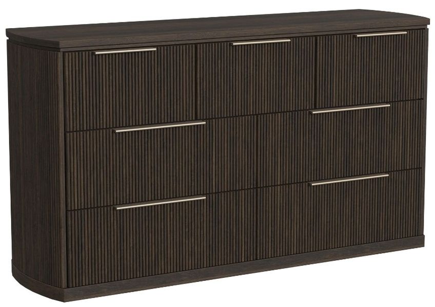 Elements International Sylvie Dark Brown Dresser | Miskelly Furniture