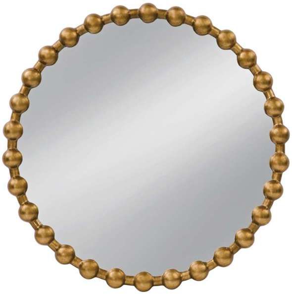 Bassett Mirror Violette Gold Leaf Wall Mirror | Miskelly Furniture