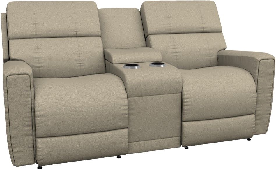La-Z-Boy® Apollo Sand Power Reclining Loveseat with Console, Headrest ...