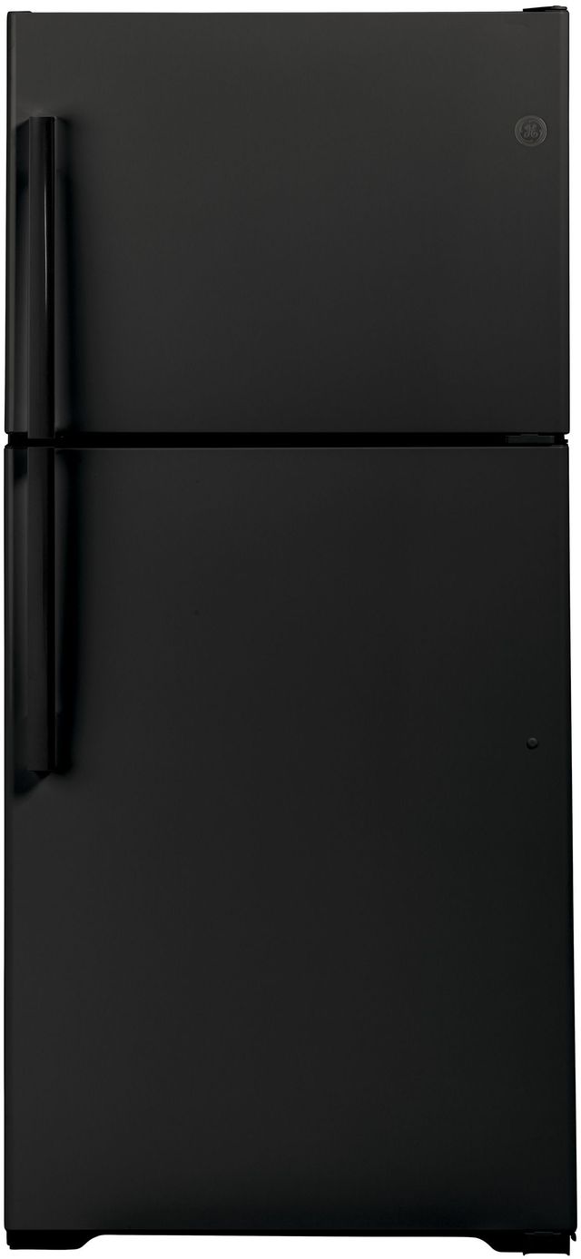 GE® 33 in. 21.9 Cu. Ft. Black Top Freezer Refrigerator | Lafferty's ...