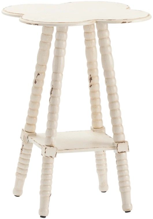 Crestview Collection Clover White Accent Table | The Cleveland ...