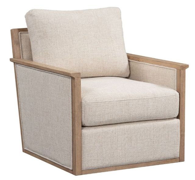 Classic Home Norman Natural Swivel Accent Chair | Karvonen’s