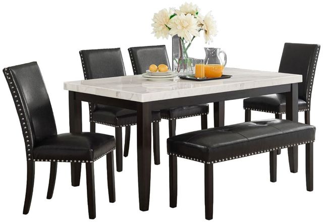 Steve Silver Co. Westby 6-Piece Ebony Dining Set | Jarons Furniture ...